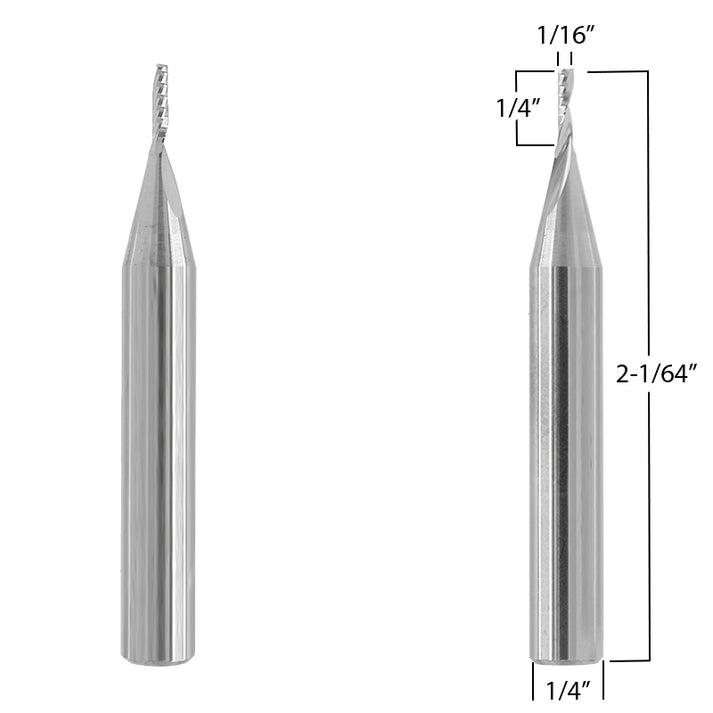 Router Bit with 1/16-inch diameter for CNC routers – Mintech Tooling